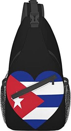 Generic Sac De Poitrine JAime Le Drapeau Cubain Petit Sac &Agrave; Bandouli&egrave;re Femme Moderne Sacs Poitrine, Pour Cyclisme, Excursion, Randonn&eacute;e