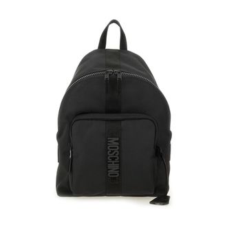 Moschino Cordura Nylon Rucksack Gro&szlig; - - Bags - Damen - Schwarzk - ONE SIZE