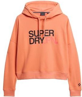 Superdry Sportswear Logo Boxy Hood Maillot de survêtement, Orange, 36 Femme