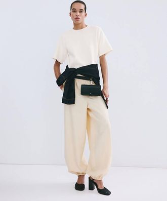 Mango Pull en maille &agrave; manches courtes blanc cass&eacute; - Femme - XXS - MANGO