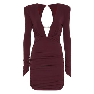 Philipp Plein Femme, Robes, Rouge, Taille: 40 FR Mini-robe &agrave; manches longues