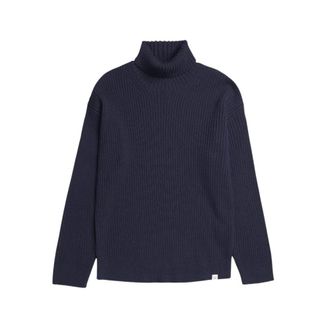 Norse Projects Le Frey Woll-Baumwoll-Fisherman-Pullover - - Knitwear - Herren - Blau - L