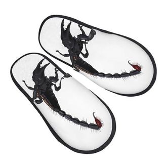 Generic Pantoufles De Voyage Motif Scorpion Cozy Accueil Pantoufles Doux Chausson Hotel Pour Homme Voyage Chambre M