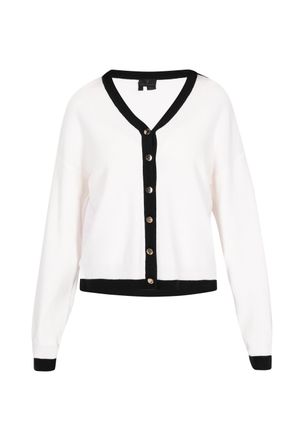 Dreimaster Dreimaster Strickjacke Frauen Wei&szlig;