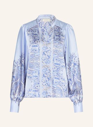 Neo Noir Neo Noir Satinbluse Massima Mit R&uuml;schen blau