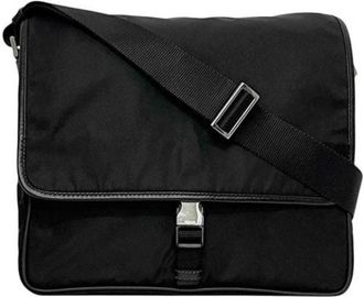 Prada unisex, Pre-owned, Noir, Taille: ONE Size Sac bandouli&egrave;re en nylon Pre-owned