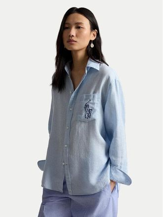 Polo Ralph Lauren Hemd 211A12786002 Hellblau Oversize