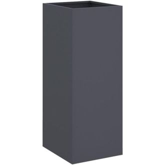 vidaXL Vidaxl - Jardini&egrave;re anthracite 32x27,5x75 cm acier lamin&eacute; &agrave; froid