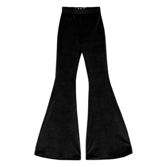 GCDS Samt-Choker-Schlaghosen - - Trousers - Damen - Schwarzk - L