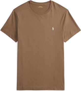 Ralph Lauren Leichtes T-Shirt mit Pony-Stickerei, Custon Slim Fit in