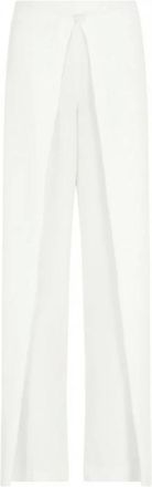 Emporio Armani Femme, Pantalons, Beige, Taille: 40 FR Pantalon avec empi&egrave;cement en cr&ecirc;pe fluide