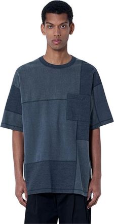 Comme Des Gar&ccedil;ons Homme, Tops, Gris, Taille: M Patchwork Cotton T-Shirt