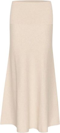 Inwear Femme, Jupes, Beige, Taille: 38 FR Jupe Melange avec Détails à Volants