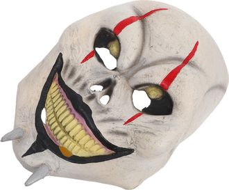 DOITOOL Realistische Horror Sch&auml;del Maske Vollkopf Wei&szlig; Weiches Material Vielseitig f&uuml;r Halloween Party Escape Cosplay Gruseliges Kost&uuml;m Zubeh&ouml;r Erwachsene