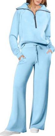 Generico Combinaison de sport pour femme complète dété Curvy Combinaison de sport pour femme dhiver Entraînement Fitness Outfit Manches Longues Sport avec Zip 