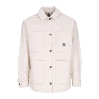 Element Nat&uuml;rliche Baumwoll-Chore-Jacke mit Taschen - - Jackets - Damen - Beige - M
