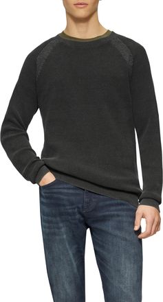 QS by s.Oliver Gewaschener Strickpullover mit Struktur