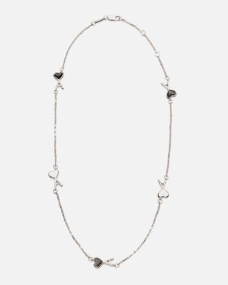 Ami Ami Paris - Collier argent&eacute; en laiton Ami de Coeur martel&eacute; Argent - TU - Unisex