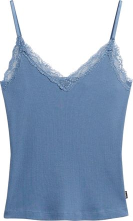 Superdry Essential Spitzenbesatz Cami T8 Weste Pullover, Damen-Oberbekleidung, 32-34