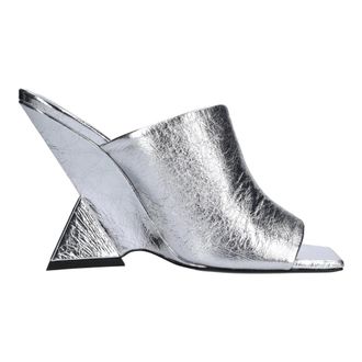 The Attico Femme, Chaussures, Gris, Taille: 37 EU Cheope Mule