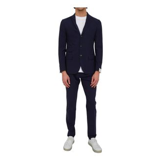 Eleventy Einreiher Anzug - - Suits - Herren - Blau - XL
