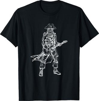 Seembo Pirat spielt Gitarre Lustiger Musiker Gitarristen Musik T-Shirt