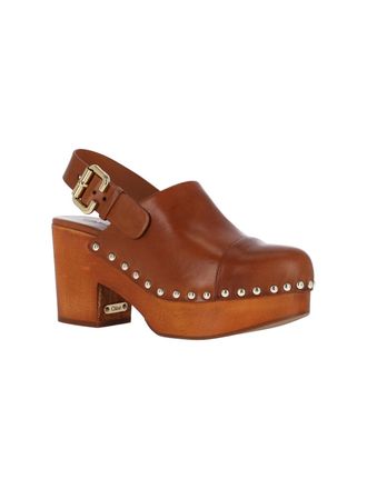 Chlo&eacute; Womens Chlo&egrave; Sandals Brown Upper: Calf Leather