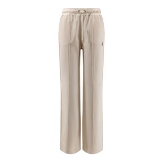 Moncler Femme, Pantalons, Beige, Taille: 36 FR Logo Cotton Pantalons