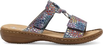 Rieker Pantoletten Rieker 608P9-10 Bunt