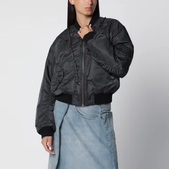 Maison Margiela Wendebomberjacke Dunkelgrau aus Polyamid