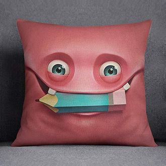 Bonamaison Le Jardin du Lin Kissenhüllen, Cotton, Mehrfarbig, 45x45