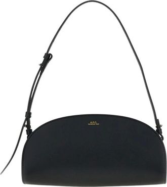 A.P.C. A.p.c., Femme, Sacs, Noir, Taille: ONE Size Sac bandouli&egrave;re Demi-Lune