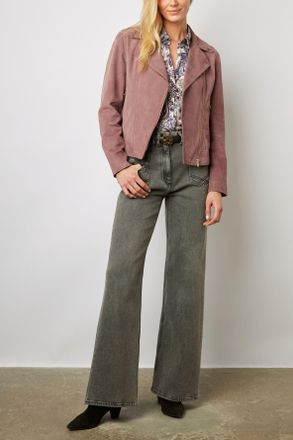 Gerard Darel Veste en cuir velours - JOCELINE - Parme