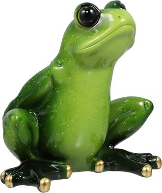 BESPORTBLE DOITOOL Dekoratives Weinregal aus Kunstharz Froschform Kreativer Flaschenhalter f&uuml;r Tisch und K&uuml;che Gr&uuml;ner Weinflaschenst&auml;nder f&uuml;r Weinliebhaber