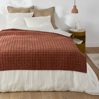 La Redoute Interieurs Edredon Matelass&eacute; Velours Coton Paulette