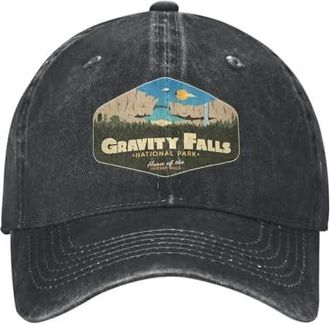 Generic Casquette dHomme, Casquette de Baseball Gravity Falls Sun pour Hommes Chapeau de Routier &agrave; Motif Adulte Cadeau de Sport Outdoor Frais de l&eacute;t&eacute; y2k Casq