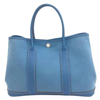 Herm&egrave;s Sac cabas Herm&egrave;s Pre-owned Garden - Femme - Pre-owned - Bleu - Taille: ONE Size