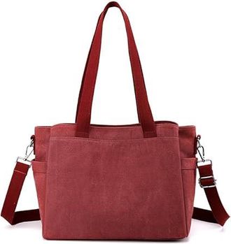 Generic Sac &agrave; bandouli&egrave;re en toile pour femme - Grande capacit&eacute; - Style vintage - Avec poign&eacute;e sur le dessus - Style d&eacute;contract&eacute; - Multifonction - Pour le tra