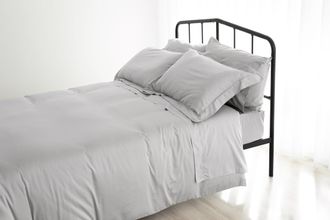 Catherine Lansfield Fantasy Sateen Ice Grey Bettw&auml;sche-Set f&uuml;r Bett 135-210 x 280 cm + Kissenbezug 50 x 155 cm