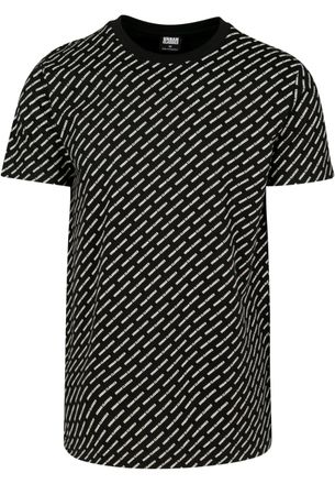 Urban Classics Herren Allover Logo Tee T-Shirt,, per pack Schwarz (black 00007), Small (Herstellergr&ouml;&szlig;e: S)