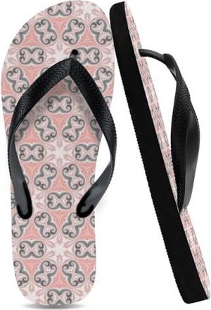 Generic Tongs unisexes pour homme, chaussures de plage pour homme et femme, sandales d&eacute;t&eacute; l&eacute;g&egrave;res pour piscine, cadeaux danniversaire pour papa, hommes, Rose 