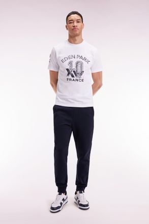 Eden Park Jogging En Molleton Marine Xv De France Coupe Droite