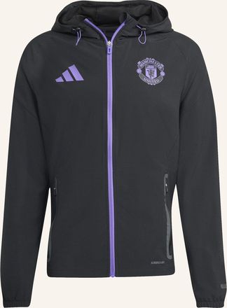 adidas Manchester United Tiro 25 Competition Vis Tech Travel Jacke schwarz