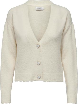 Only Damen Onlrositta Ls Vneck Card Knt, Birch, M