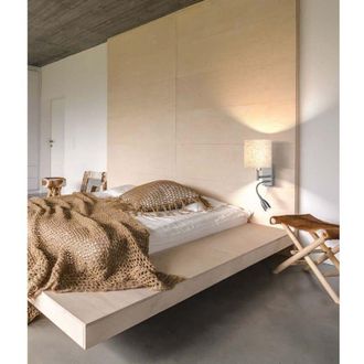 Fischer & Honsel Applique murale lampe de lit spot lumineux flexible textile chambre beige clair