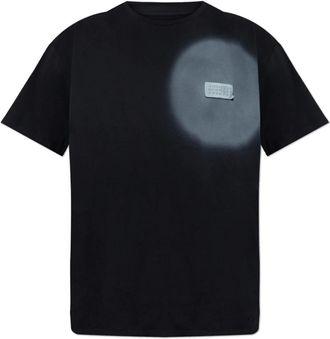 Maison Margiela Homme, Tops, Noir, Taille: 2XL Logo T-Shirt
