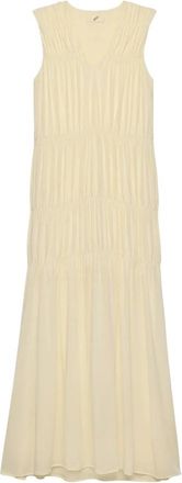 Bite Studios Femme, Robes, Blanc, Taille: 38 FR Wrinkle Maxi Dress