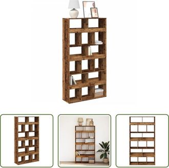 vidaXL vidaXL Altholz - B&uuml;cherregal Altholz-Optik 100x33x187,5 cm Holzwerkstoff