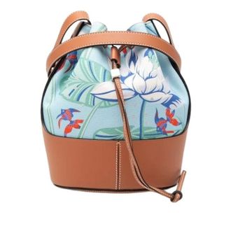 Loewe Sac seau imprim&eacute; Pre-owned - Femme - Pre-owned - Bleu - Taille: ONE Size