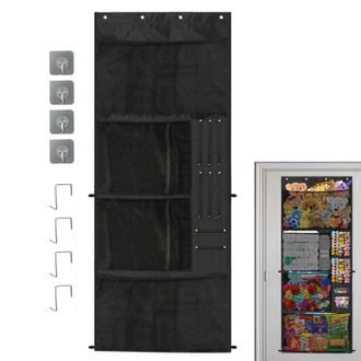 Generic Pl&uuml;schtier Aufbewahrung | &Uuml;bert&uuml;r Gro&szlig;e Kapazit&auml;t Mit Haken,&Uuml;ber-T&uuml;r Pl&uuml;schtier Aufbewahrungsorganizer - F&uuml;r Kinder Puppen Snacks Haaraccessoires Schl